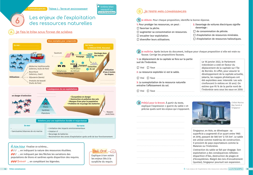 Les enjeux de l’exploitation des ressources naturelles | Lelivrescolaire.fr