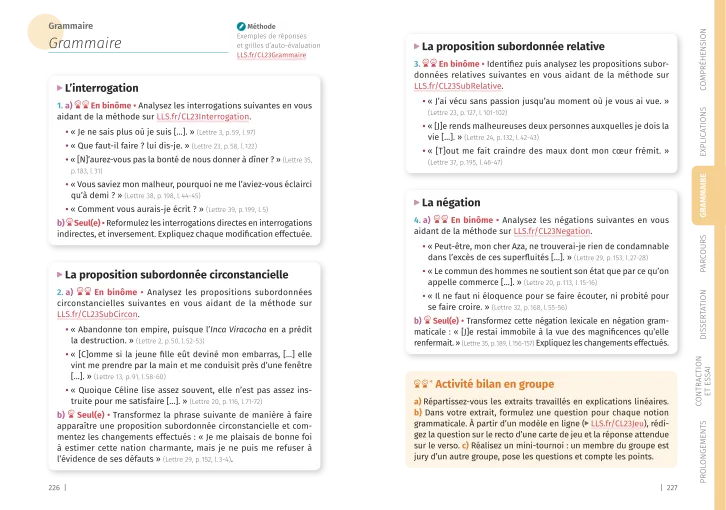 Grammaire | Lelivrescolaire.fr