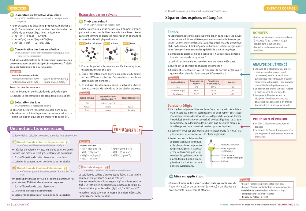 Exercice corrigé | Lelivrescolaire.fr