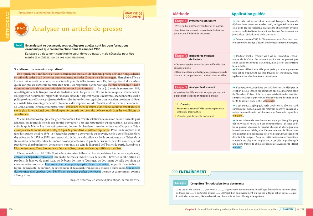 Analyser un article de presse | Lelivrescolaire.fr