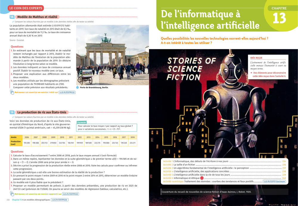 De l’informatique à l’intelligence artificielle | Lelivrescolaire.fr