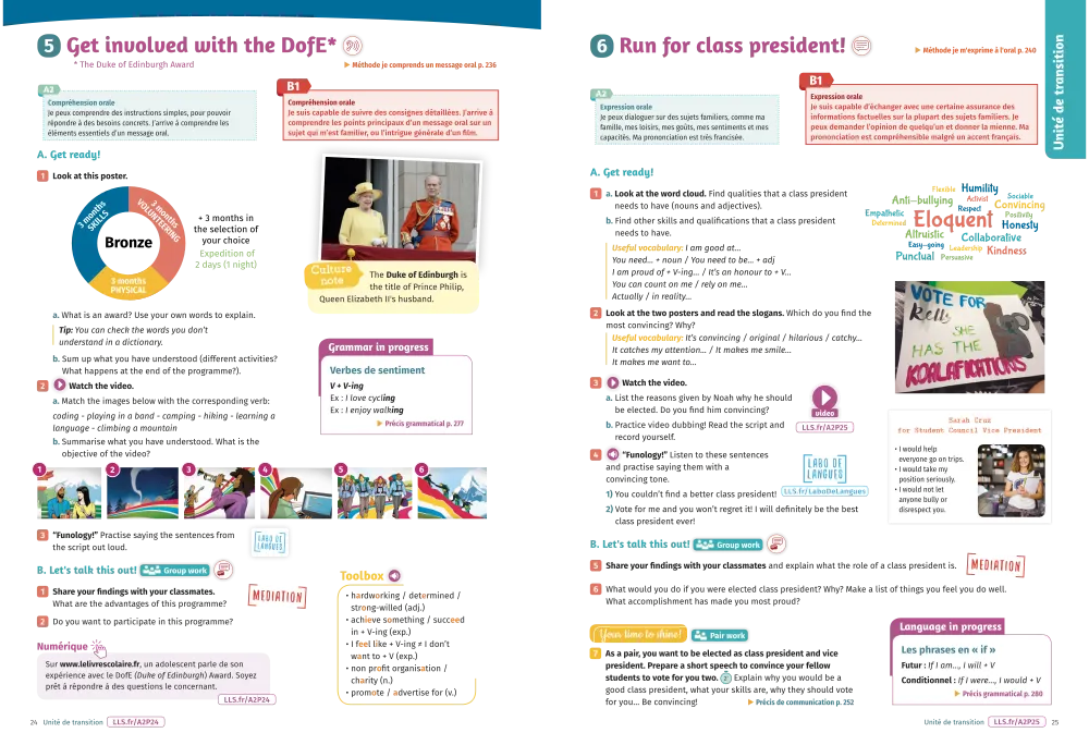 Run for class president! | Lelivrescolaire.fr