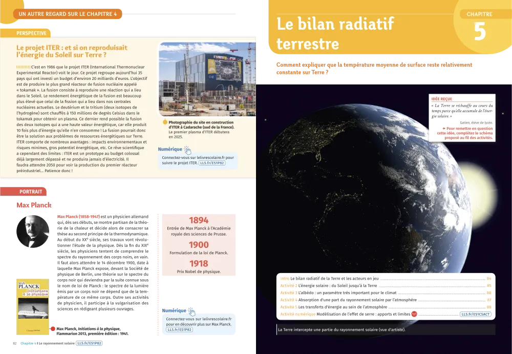Le bilan radiatif terrestre | Lelivrescolaire.fr