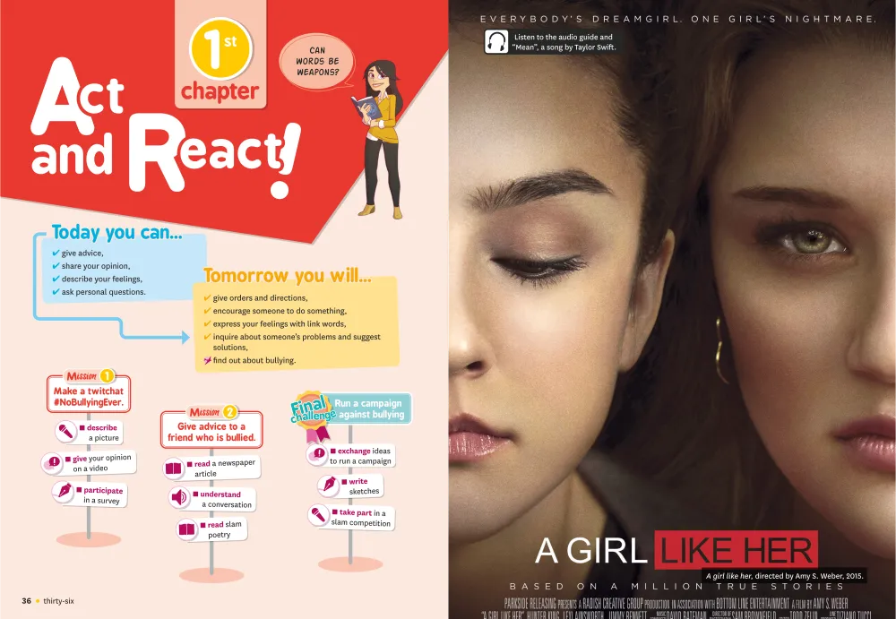 Act and react! | Lelivrescolaire.fr
