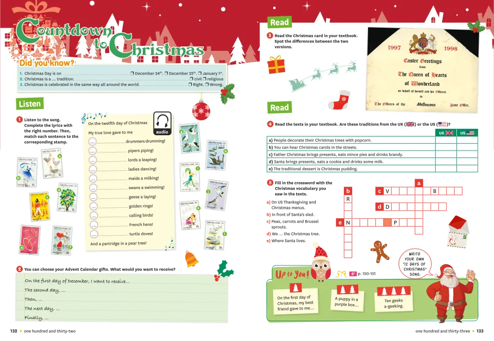 Countdown to Christmas | Lelivrescolaire.fr