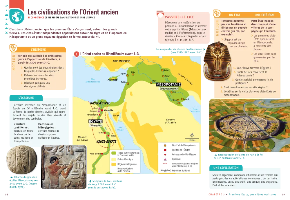 Les civilisations de l’Orient ancien | Lelivrescolaire.fr