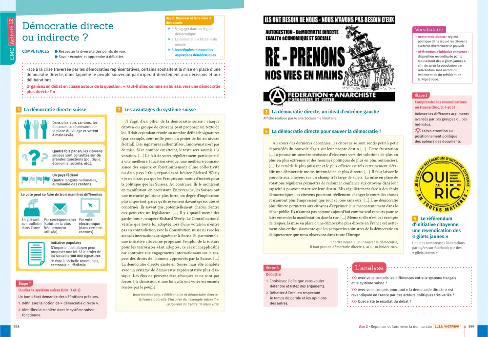 Démocratie directe ou indirecte ? | Lelivrescolaire.fr