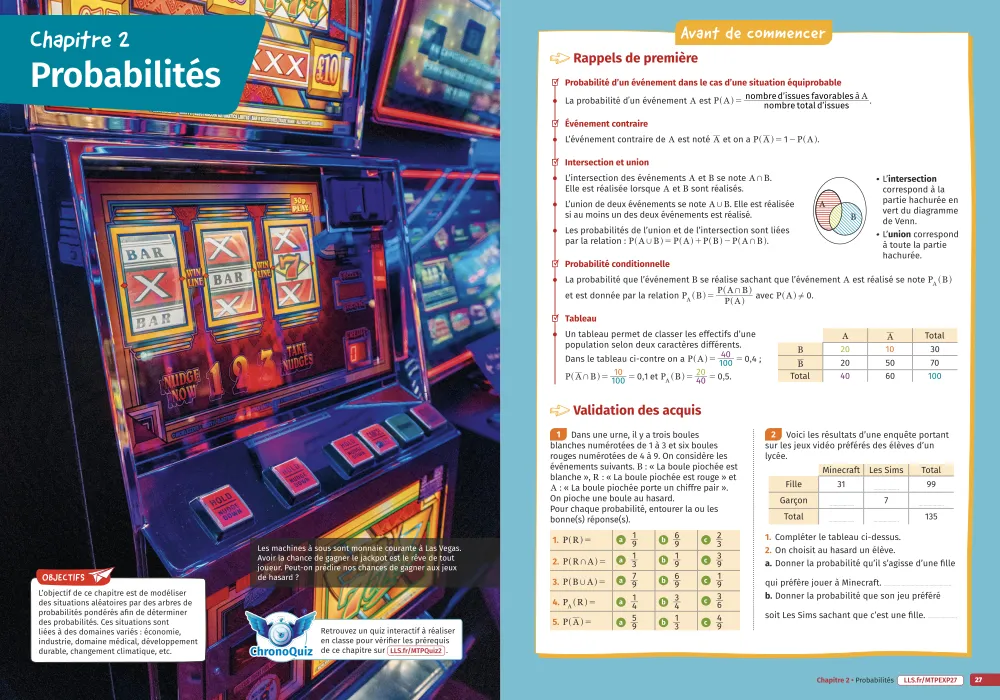 Probabilités | Lelivrescolaire.fr