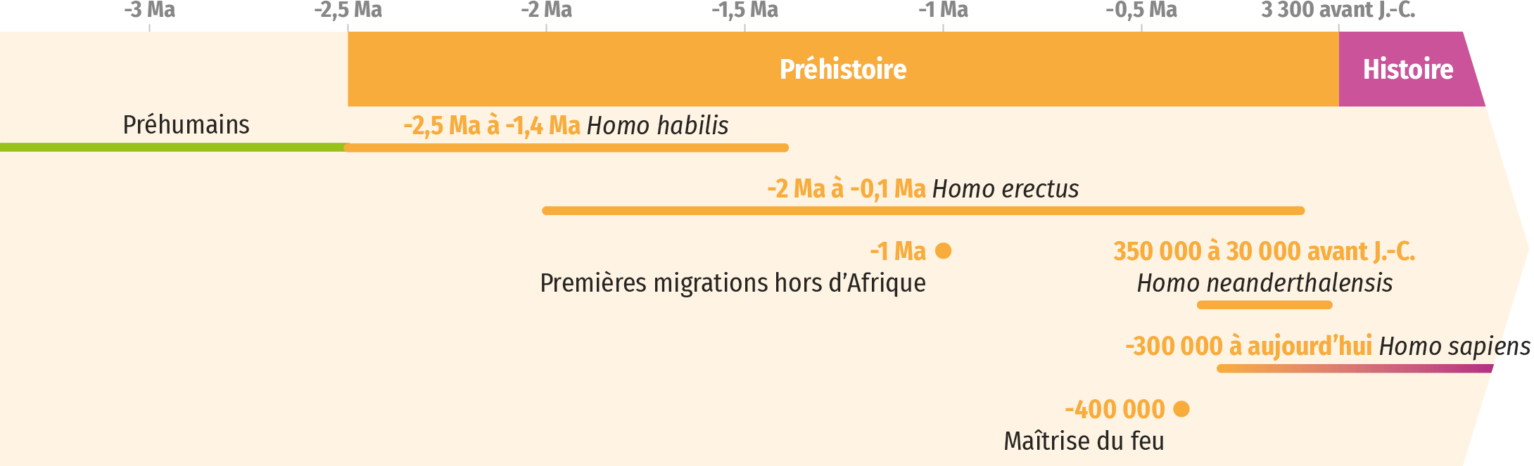 Les premiers êtres humains | Lelivrescolaire.fr