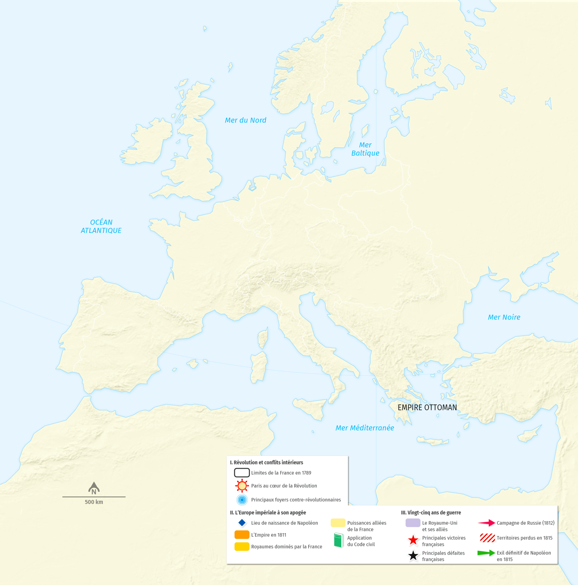 carte de l'empire napoléonien en 1811