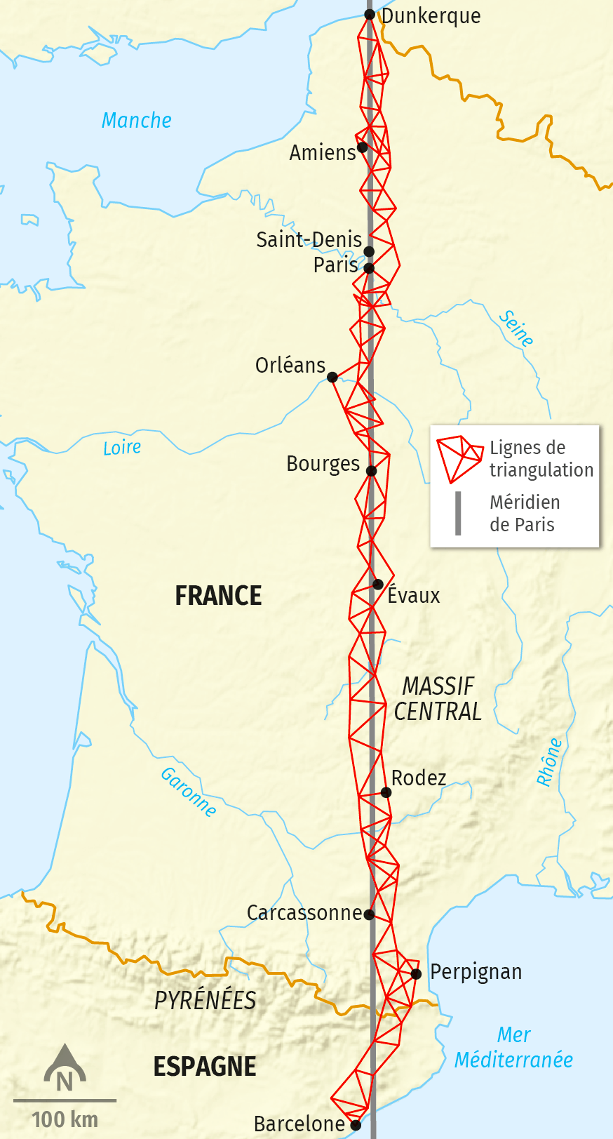 Mesure de la longueur du méridien terrestre par Delambre et Méchain ...